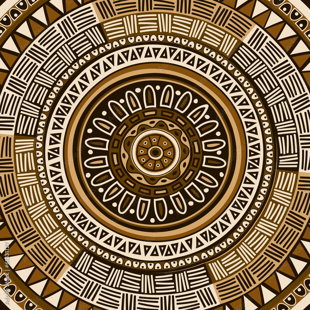 Circle decorative ornamental pattern Stock Vector | Adobe Stock