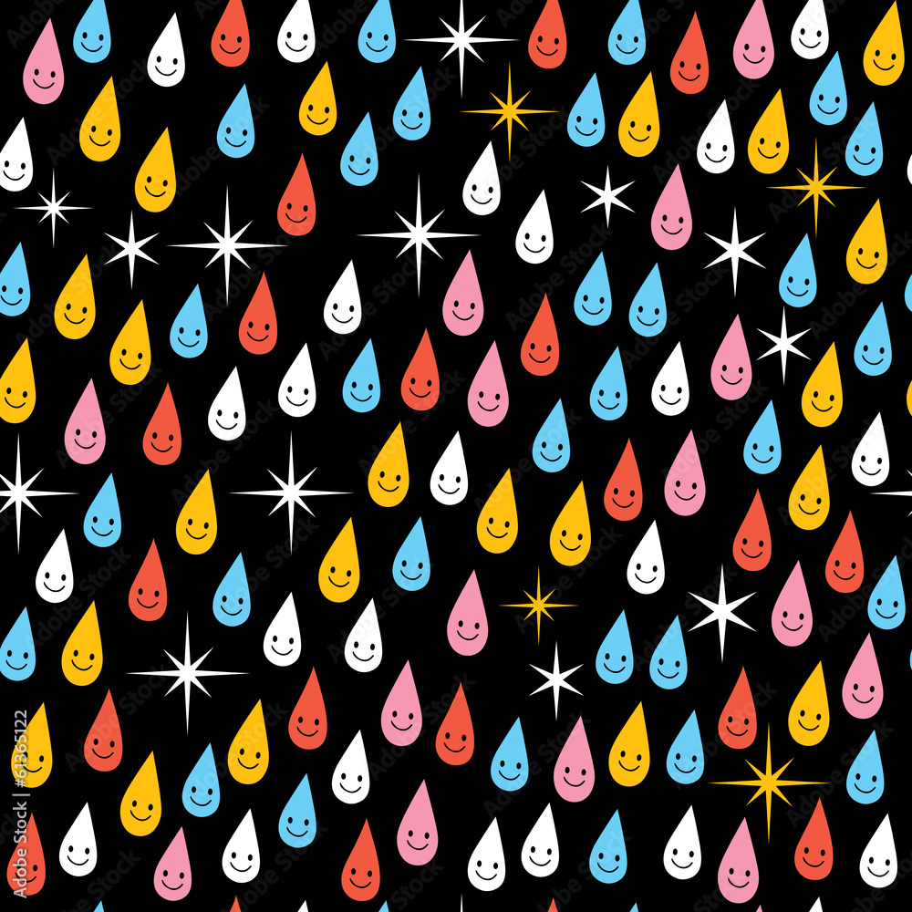 cute rain pattern Stock Vector | Adobe Stock