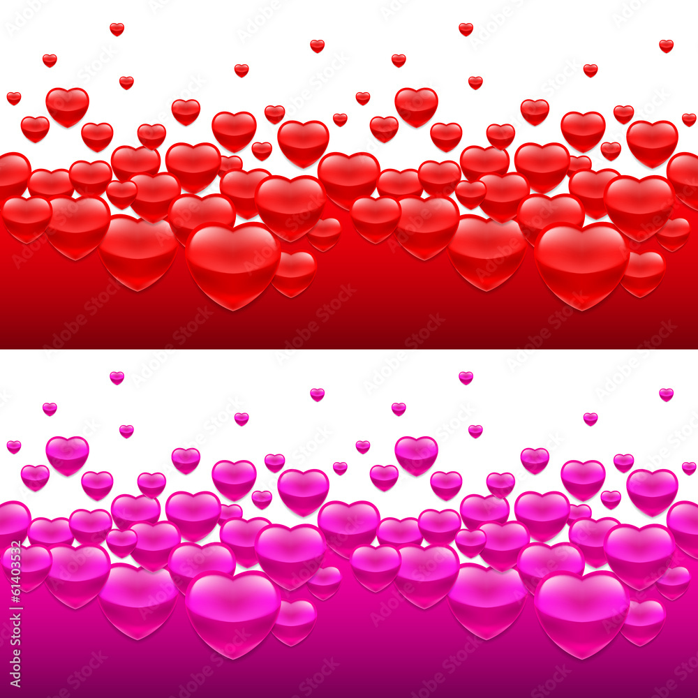 Heart backgrounds Stock Vector | Adobe Stock