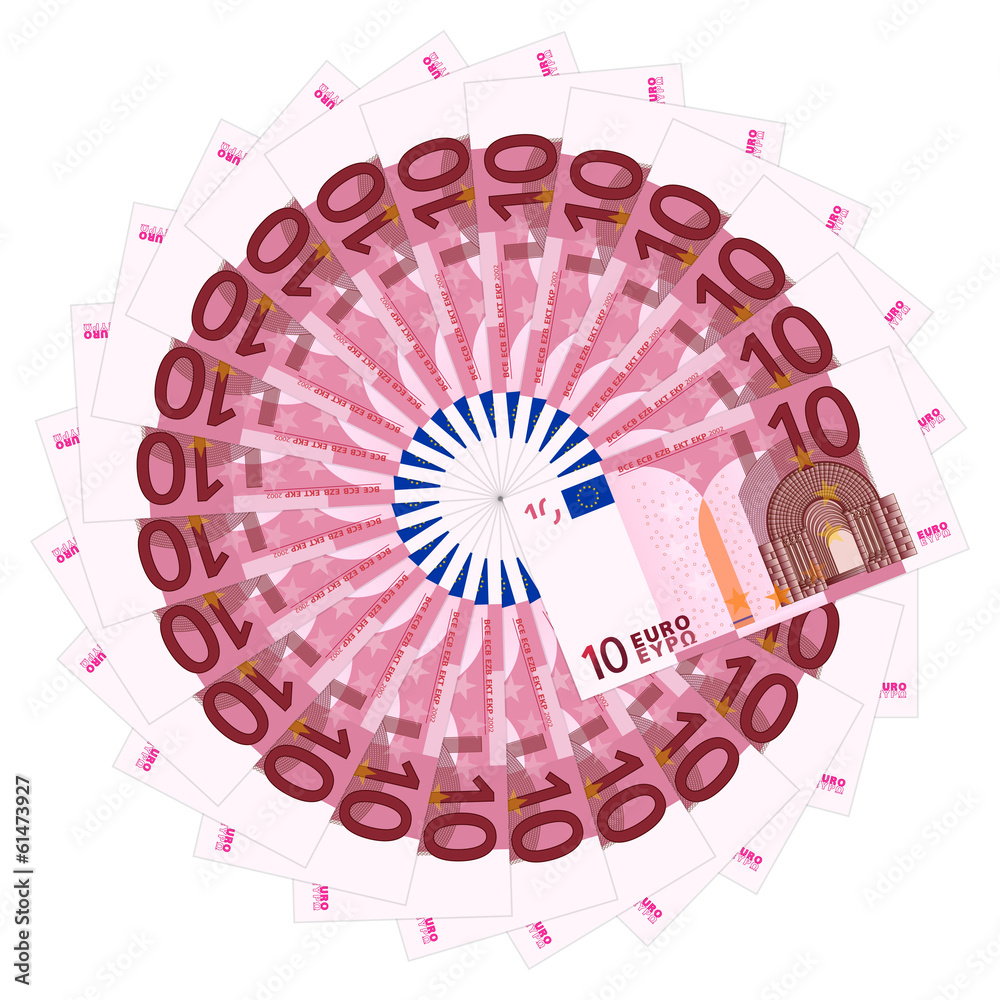 ten euro banknotes Stock Illustration | Adobe Stock