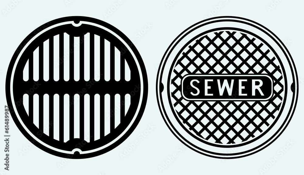 Photo & Art Print Sewer manhole, Kreatiw