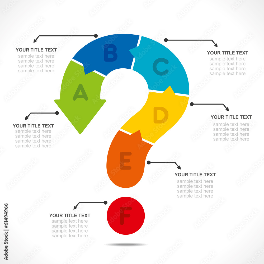 question mark info-graphics concept vector Stock Vector | Adobe Stock