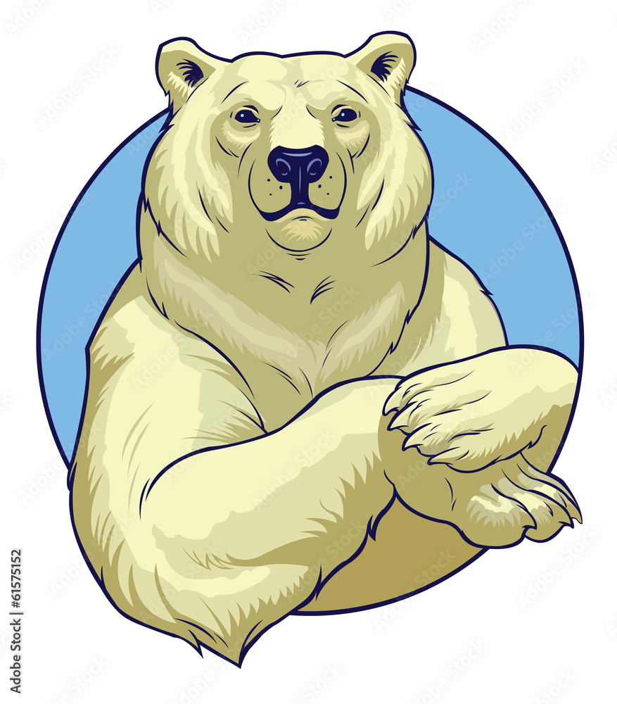 white bear Stock Vector | Adobe Stock