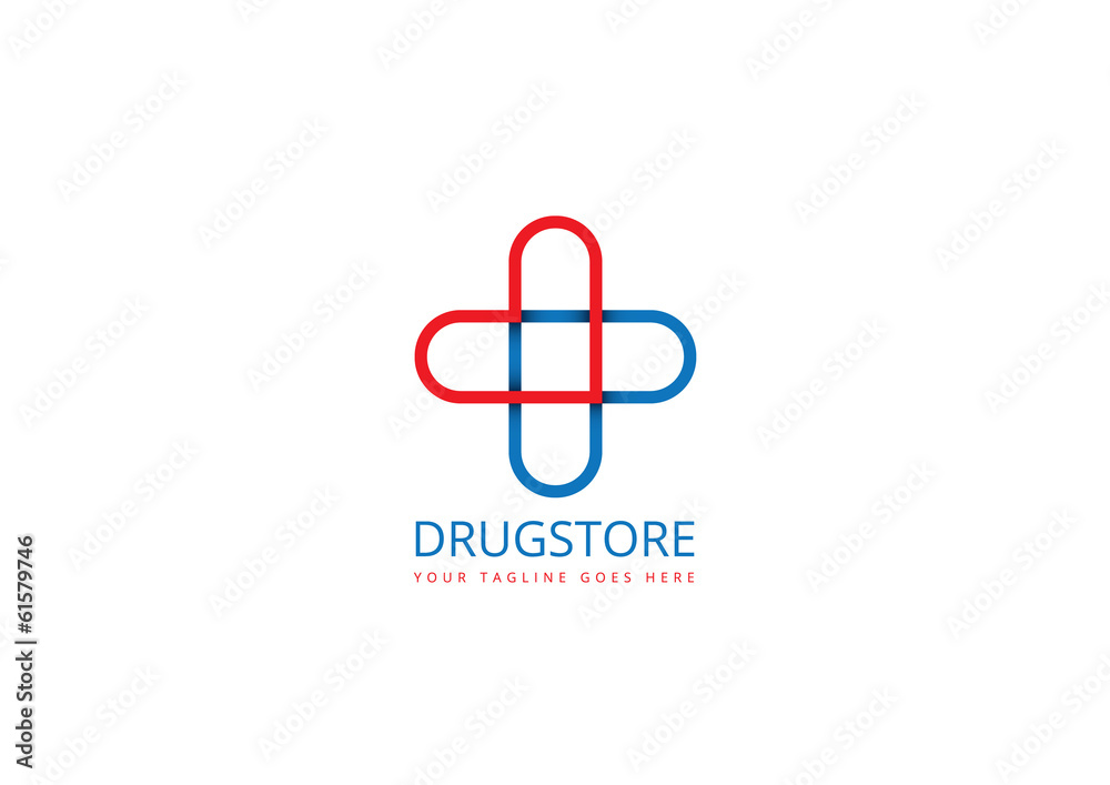 Drugstore Logo Template Stock Vector | Adobe Stock