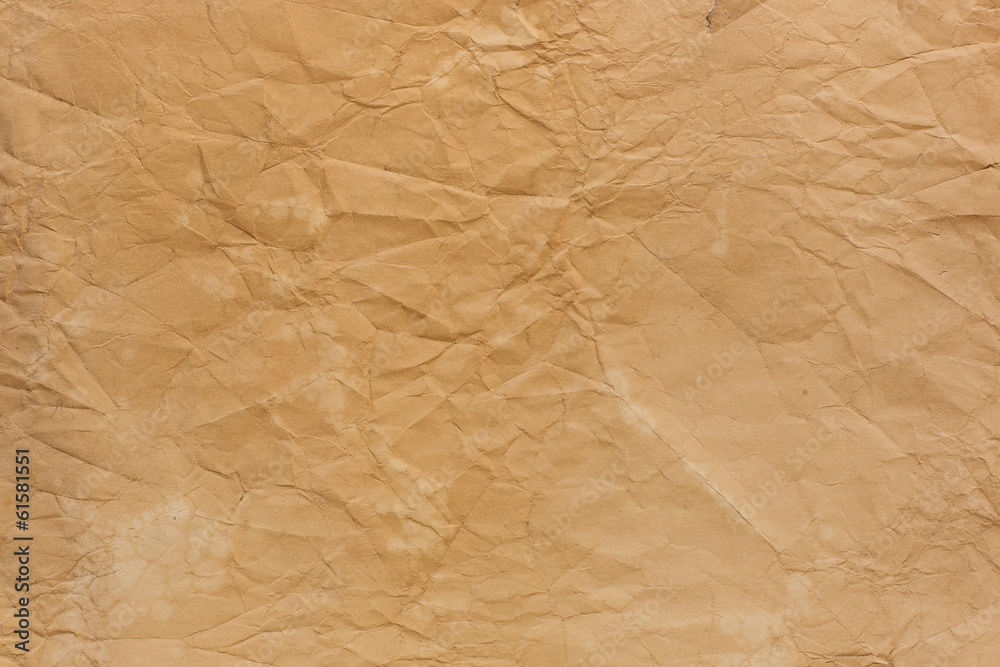 old crumpled paper texture light brown Stock Photo | Adobe Stock