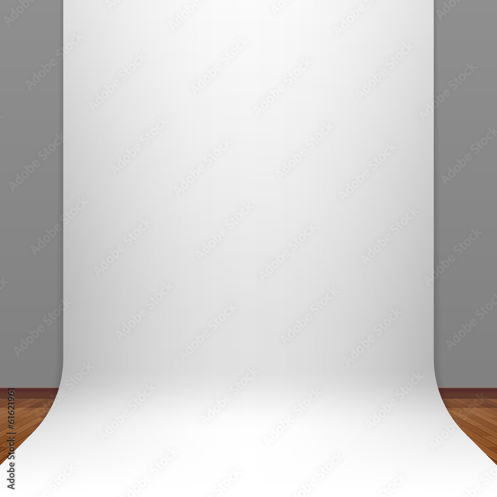 White paper studio backdrop Stock Vector | Adobe Stock