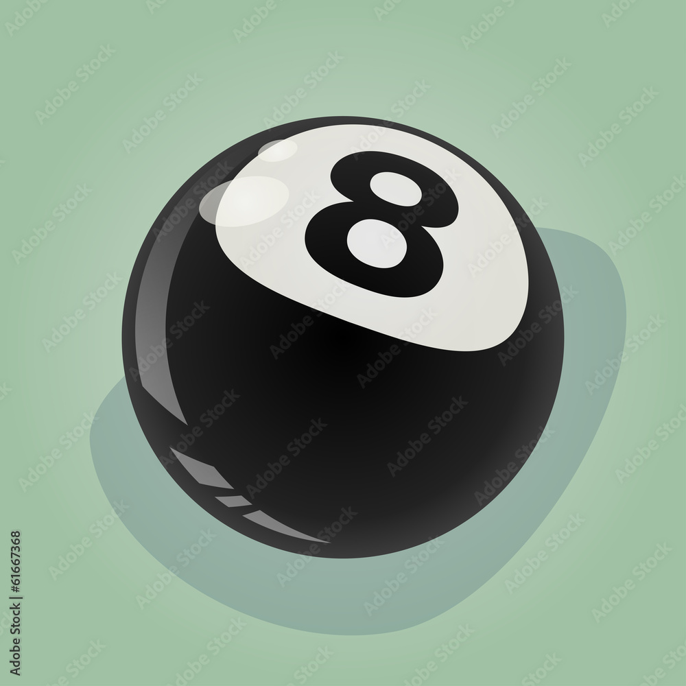 eightball billardkugel Stock Vector | Adobe Stock