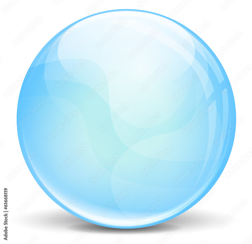 Blue bubble Stock Vector | Adobe Stock