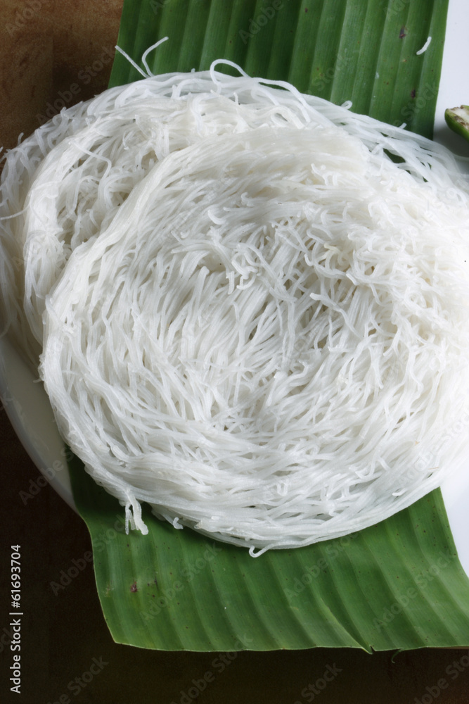 Idiyappam - String hoppers - a culinary specialty in Kerala. Stock ...