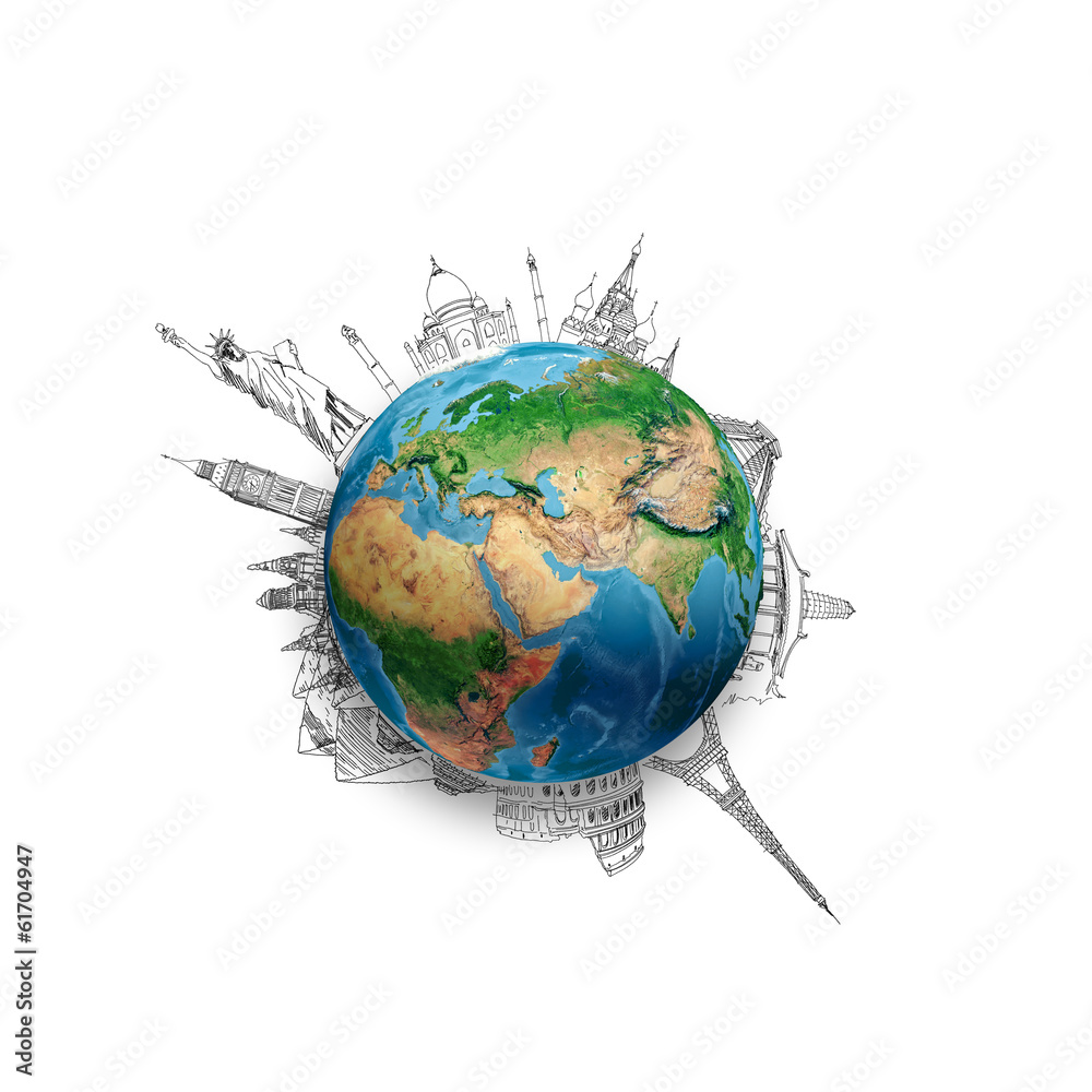 Around the world Stock Photo | Adobe Stock