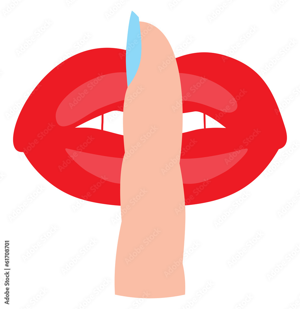 Quiet please sign Stock Vector | Adobe Stock