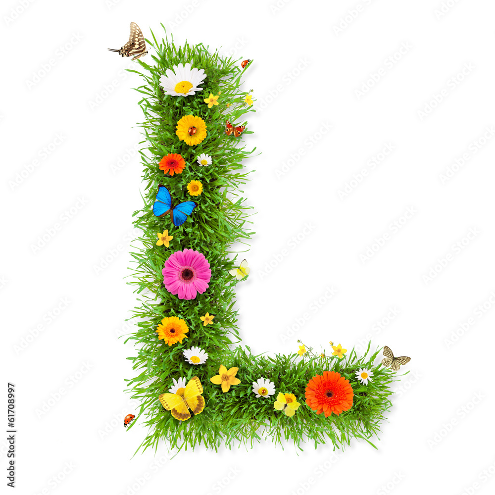 Spring letter "L" Stock Illustration | Adobe Stock