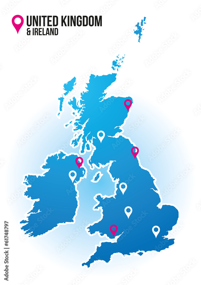 uk locations on a map