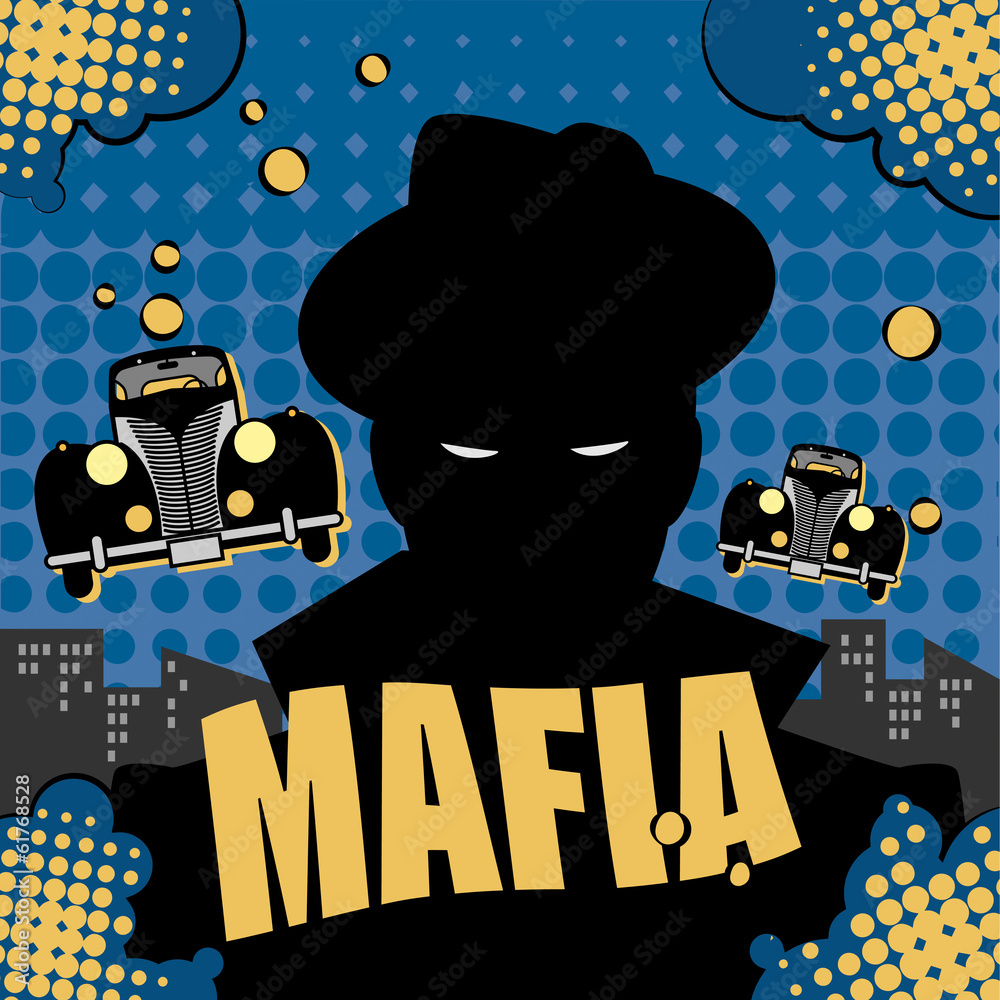 Abstract mafia or gangster background, vector illustration Stock Vector ...