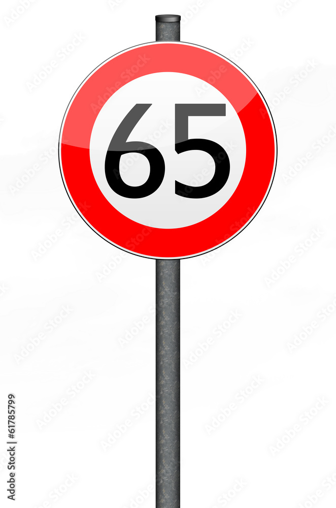 Verkehrszeichen 65 Km h Stock Illustration Adobe Stock Verkehrszeichen 65 Km h Stock Illustration Adobe Stock