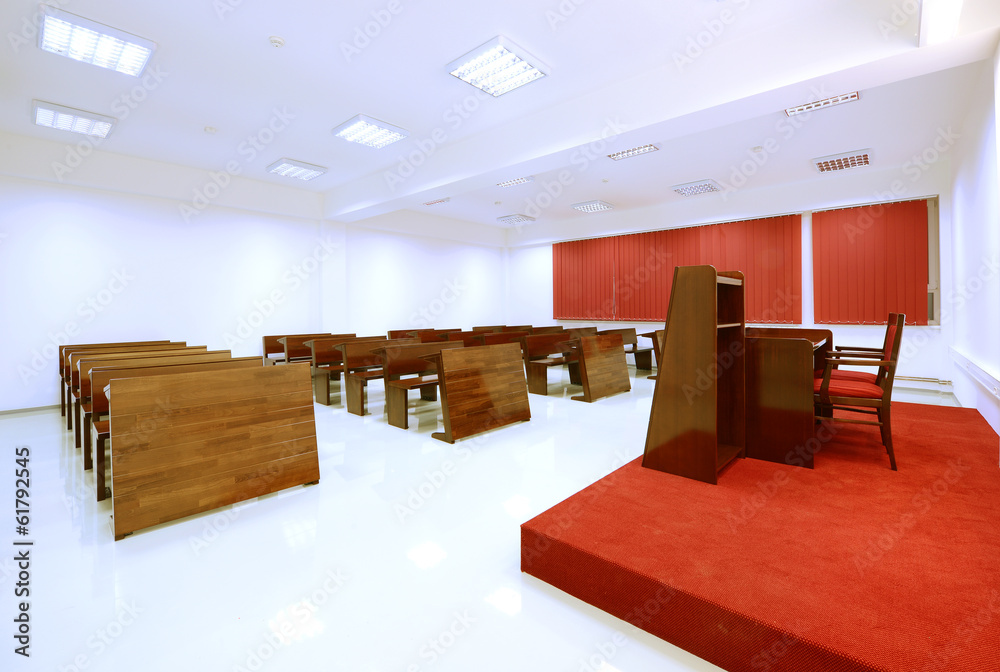 Modern College Classroom
