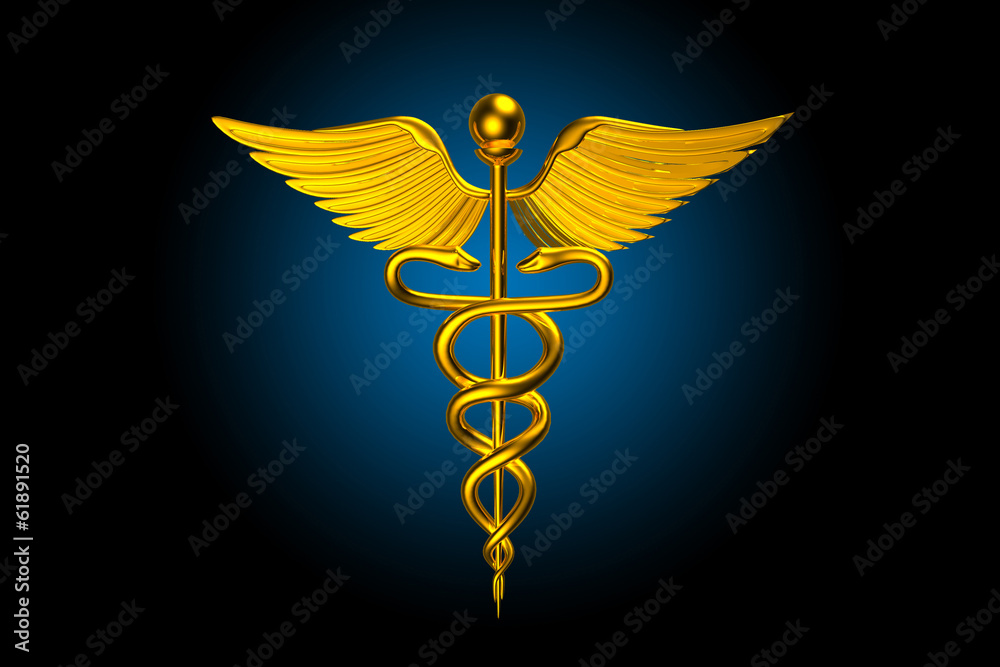 3d medical logo on a colour background Stock Illustration | Adobe Stock