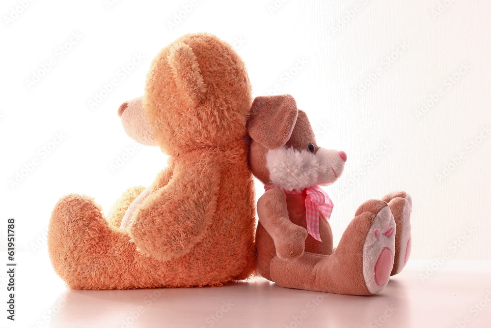 Bear and bunny Stock Photo | Adobe Stock