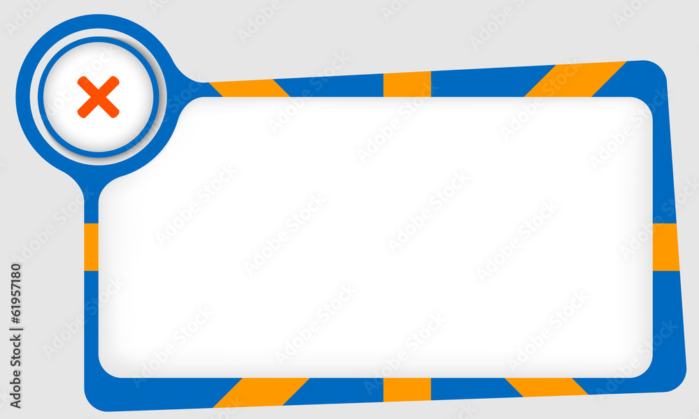 text box for entering text with ban sign Stock Vector | Adobe Stock