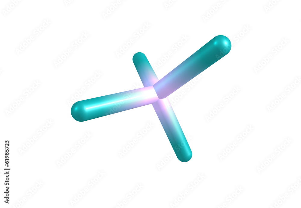 Tetrachloromethane Molecular Structure Isolated On White Stock Illustration Adobe Stock