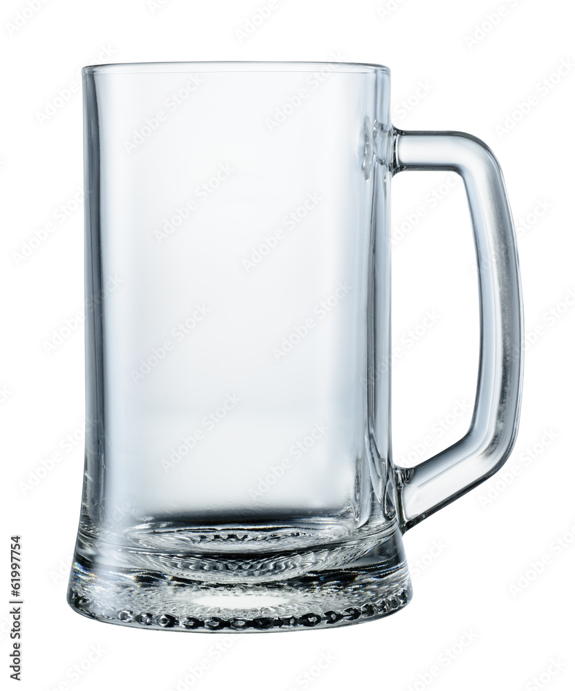 Empty beer mug isolated on white background. With clipping path Stock ...