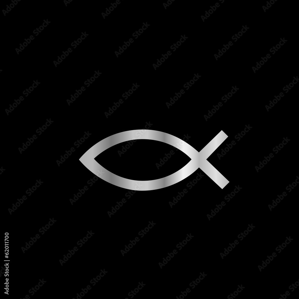 Christianity Ichthys fish- Religious symbol Stock Vector | Adobe Stock