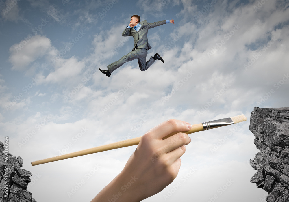 Brave businessman Stock Photo | Adobe Stock