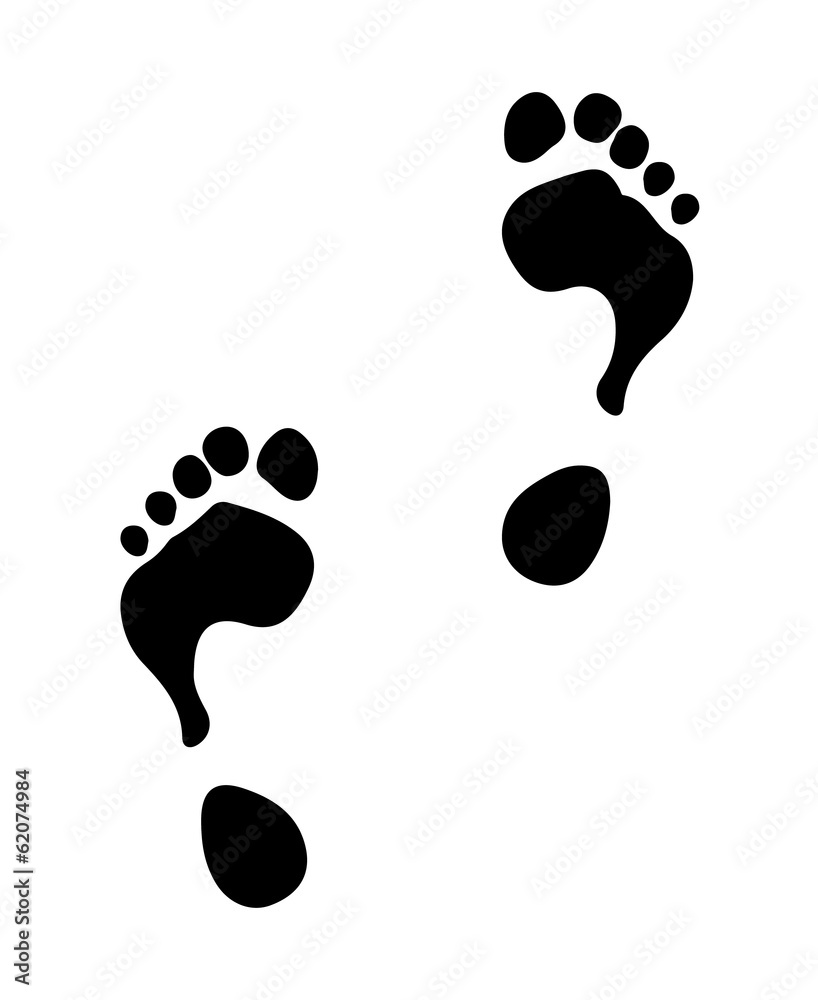 Footprints Drawing