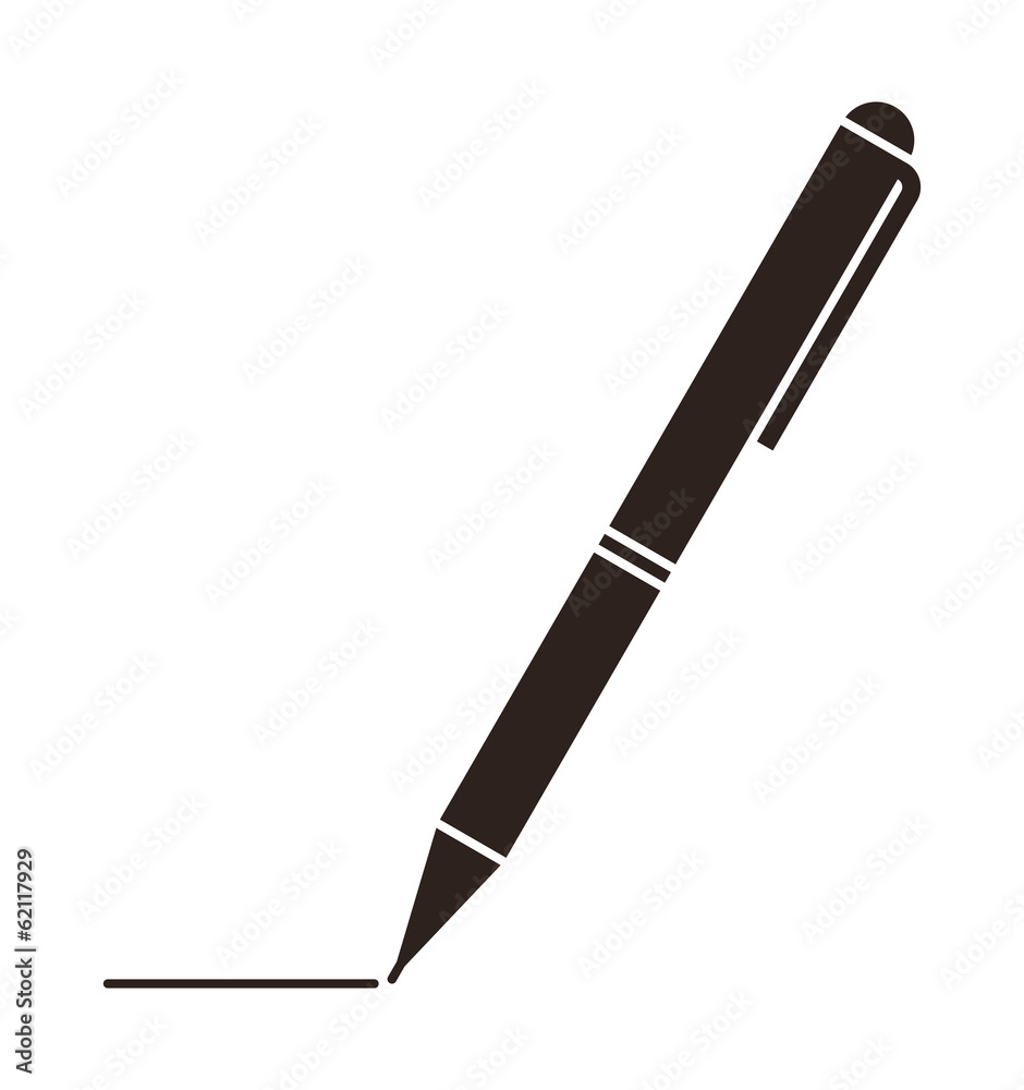 Pen symbol Stock Vector | Adobe Stock