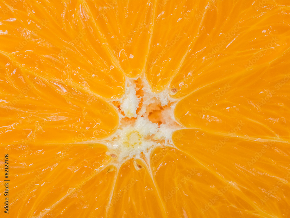 Extreme Close Up Of Orange Slice Center Stock Photo | Adobe Stock