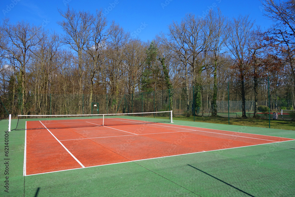 Terrain de tennis en plein air Photos | Adobe Stock