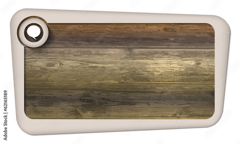 box for insertion text with wood texture and speech bubble Stock Vector ...