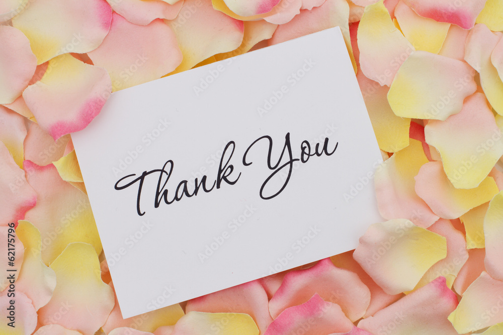 Thank You Note Stock Photo | Adobe Stock