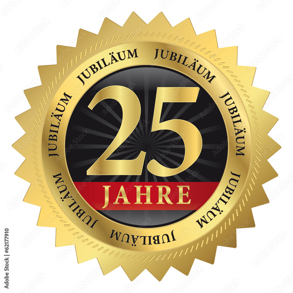 25 Jahre Jubiläum Stock-Vektorgrafik | Adobe Stock