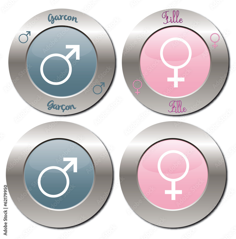 Vecteur Stock Symbole garçon/fille | Adobe Stock