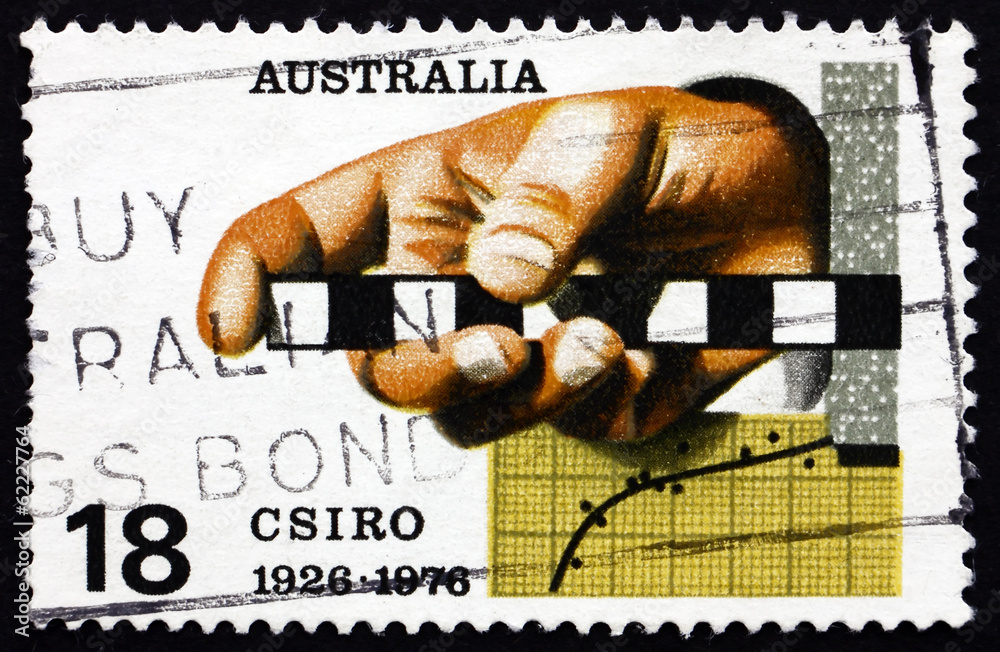 Postage stamp Australia 1976 Survey Rule, Graph Stock Photo | Adobe Stock