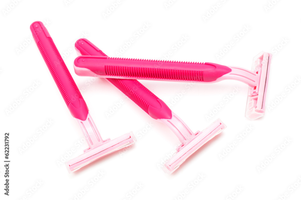 pink razor Stock Photo | Adobe Stock