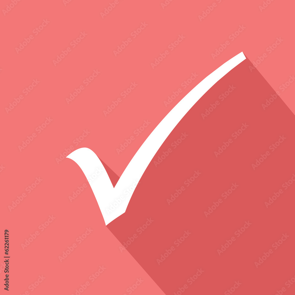 Check mark symbol,Pink version Stock Vector | Adobe Stock
