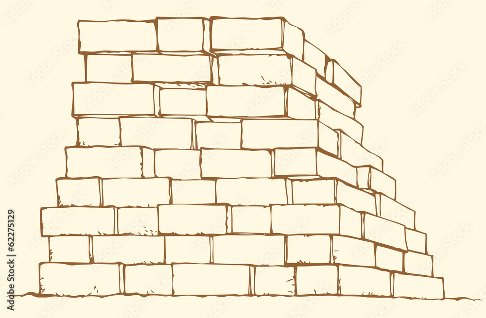 Pile Of Bricks Drawing