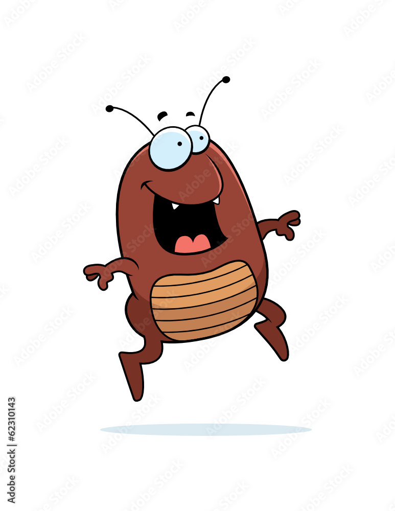 Flea Jumping Stock-Vektorgrafik | Adobe Stock