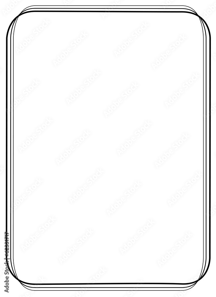 Thin line Border Stock Vector | Adobe Stock