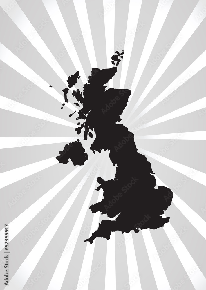 Map of United Kingdom Stock Vector | Adobe Stock