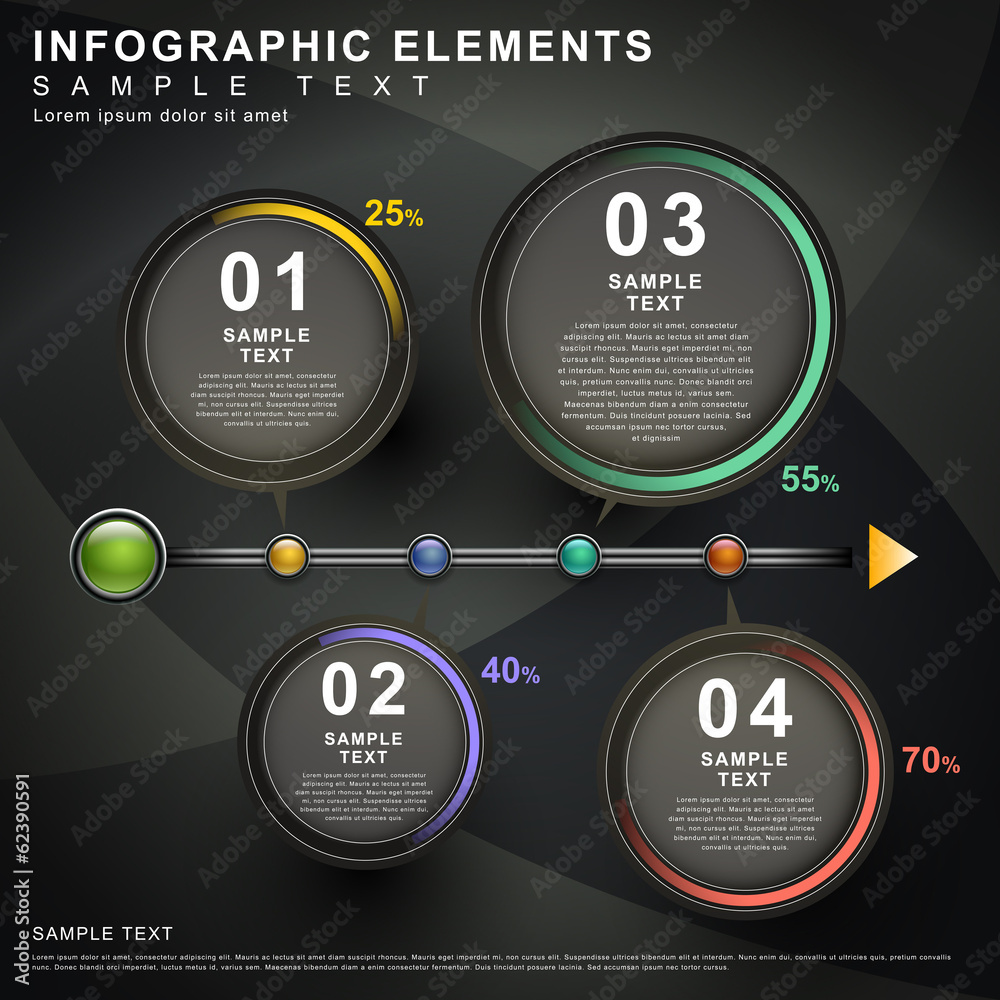 abstract flow chart infographics Stock Vector | Adobe Stock