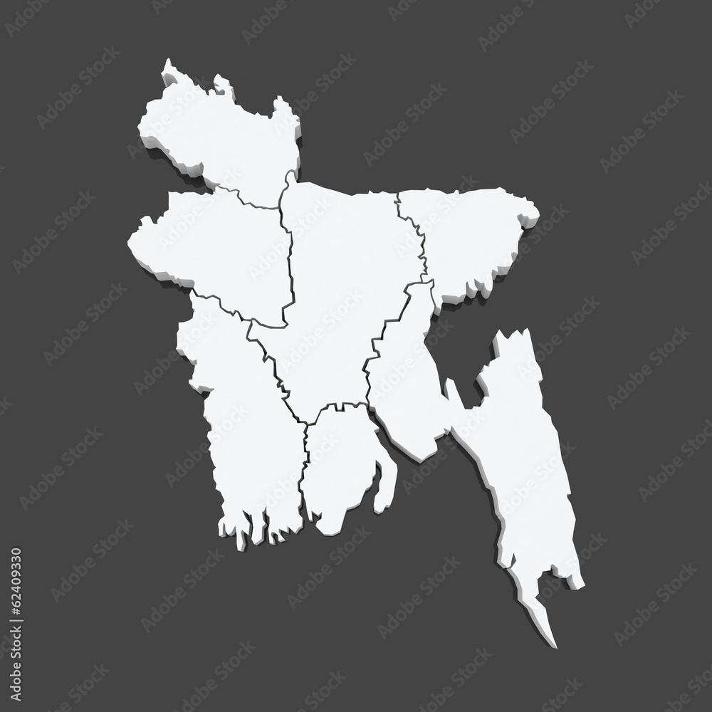 Map of Bangladesh. Stock Illustration | Adobe Stock