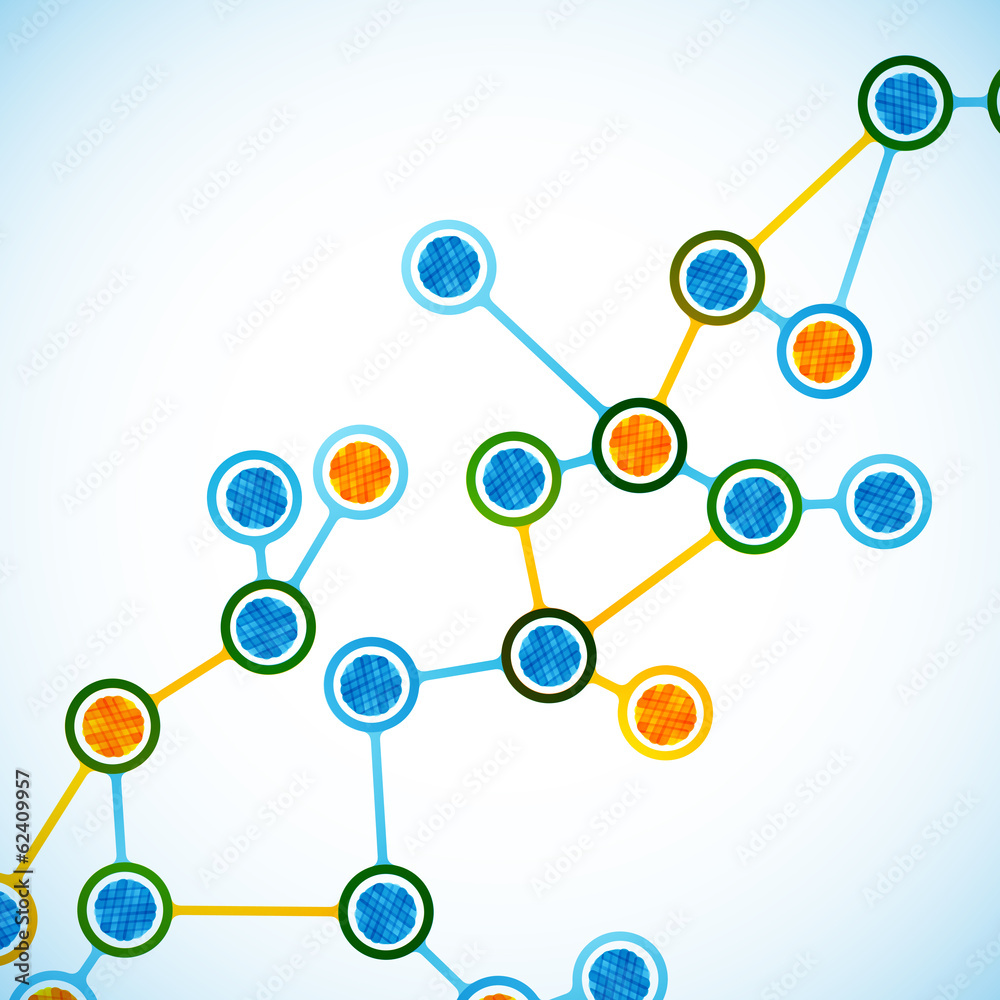 beautiful structure of the DNA molecule Stock Vector | Adobe Stock