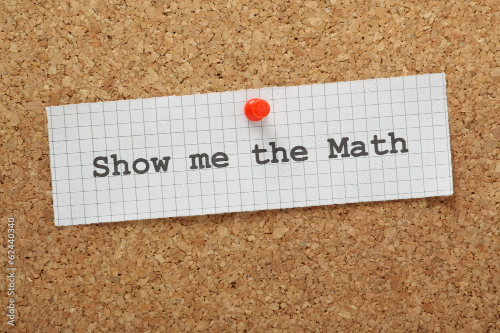 Show Me The Math Stock Photo | Adobe Stock
