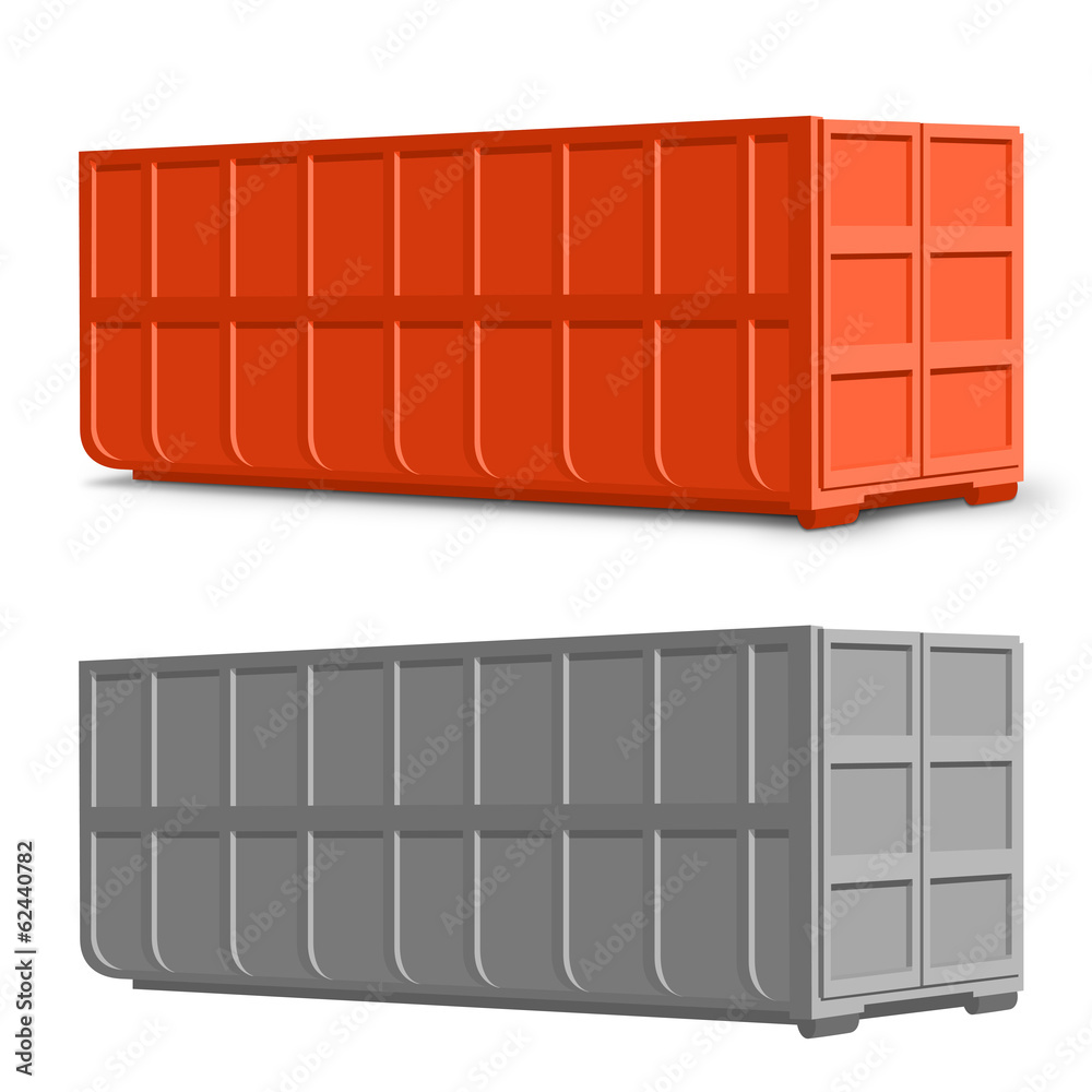 Recycling - Container 40 cbm Stock Photo | Adobe Stock