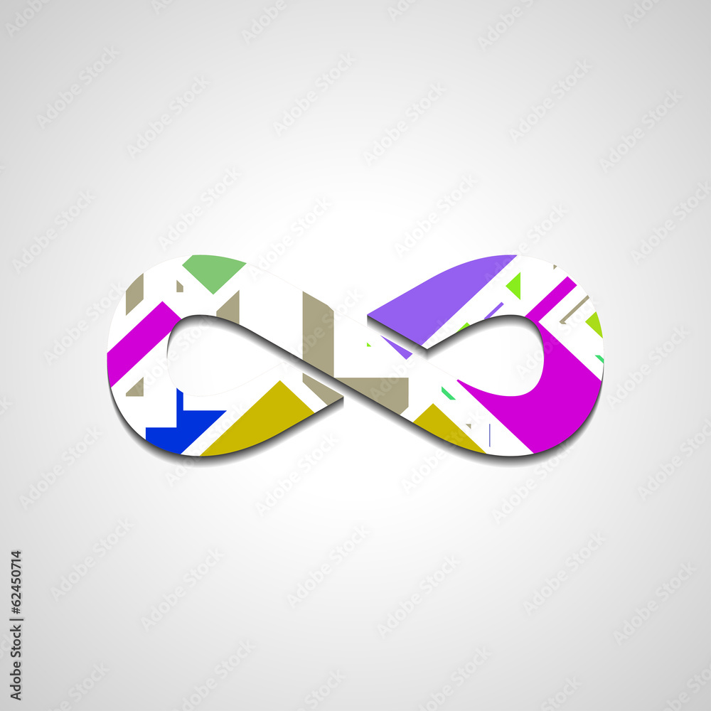 Abstract Infinity symbol, style illustration Stock Vector | Adobe Stock