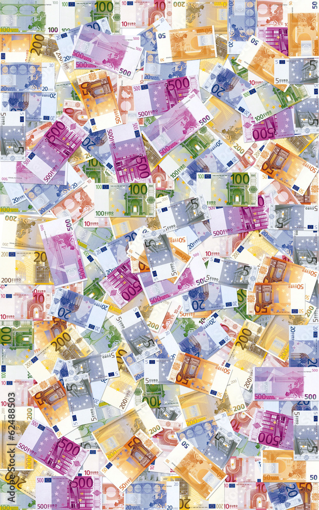 Euro Geldscheine als Geld-Teppich Stock-Illustration | Adobe Stock