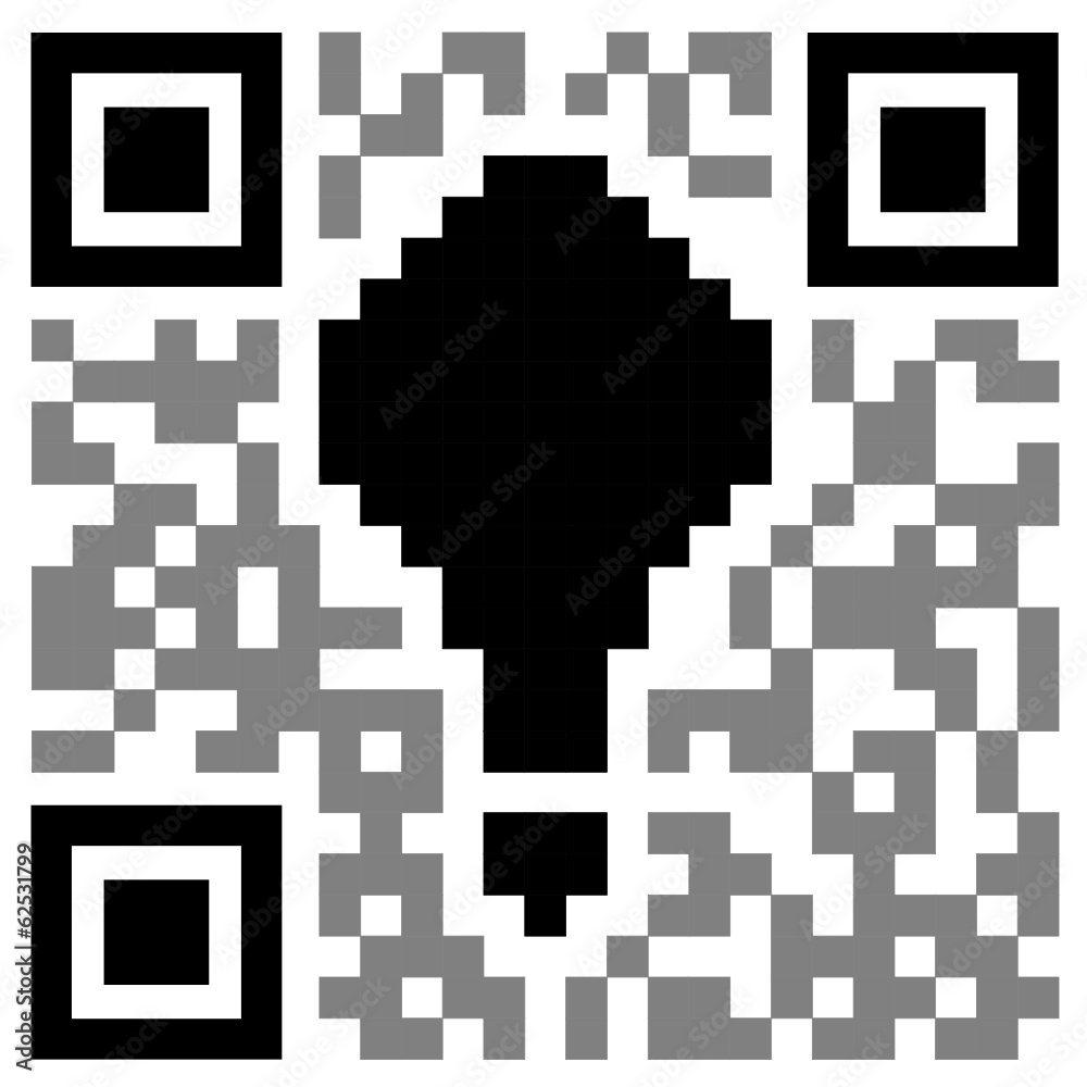 "IDEA" QR CODE (questions and answers solutions light bulb help) Stock ...